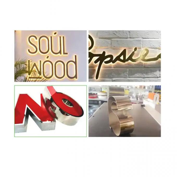 Bending Processing Aluminium Channel Letter Trim Cap Channel Letters