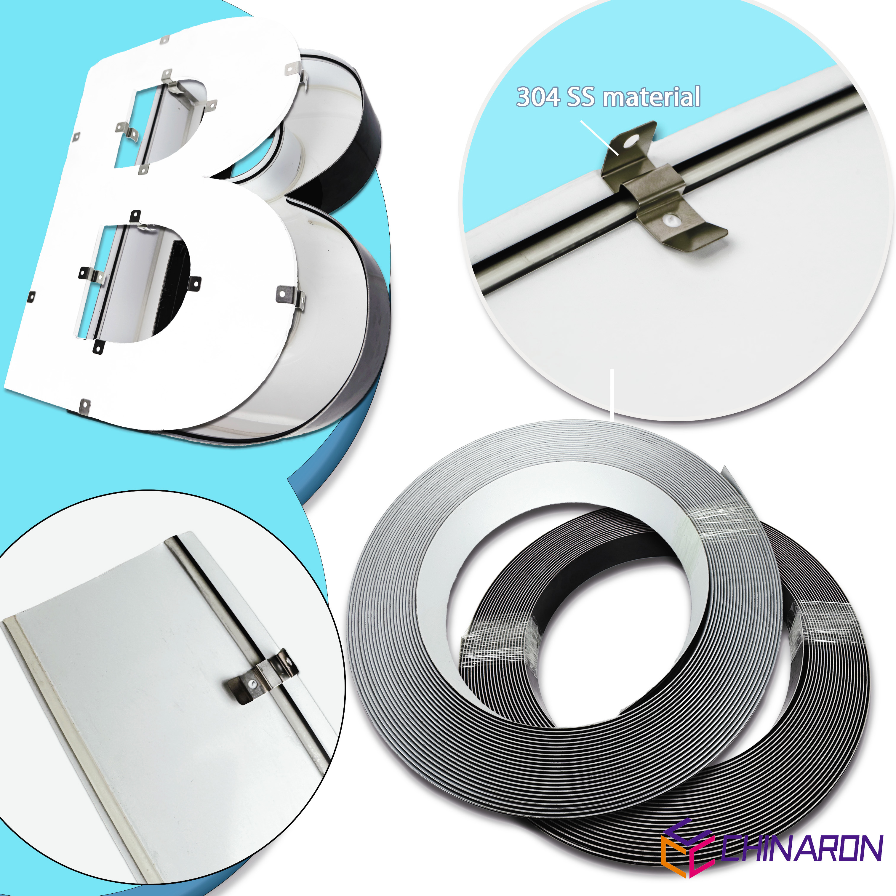 Trimless Channel Letter Coil Aluminum Edge Strip for Signage